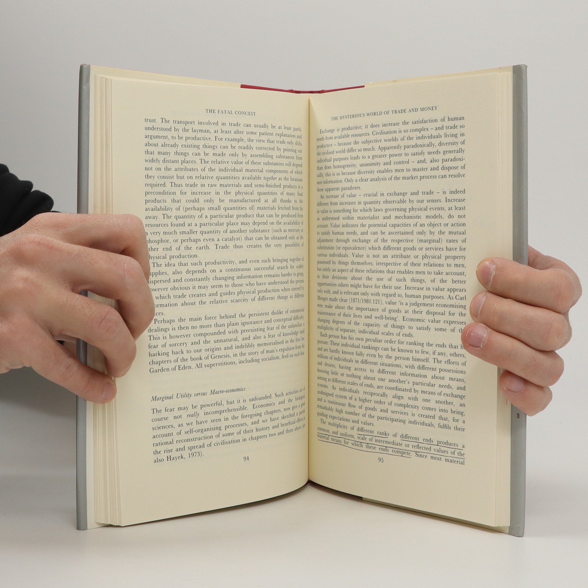 The fatal conceit. The errors of socialism. - Hayek, Friedrich A von ...