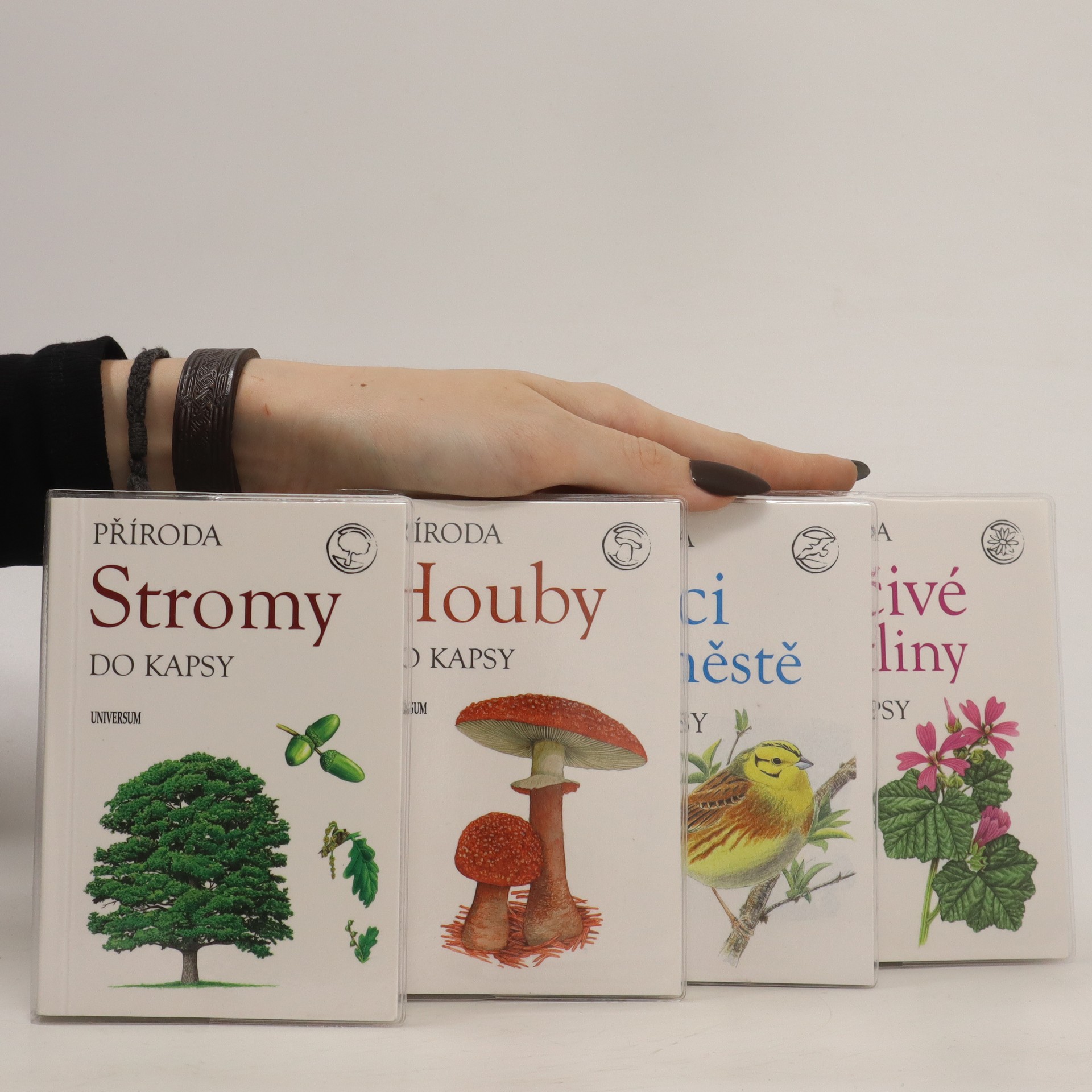 Příroda do kapsy : Stromy, Houby, Ptáci ve městě, Léčivé rostliny (4 ...