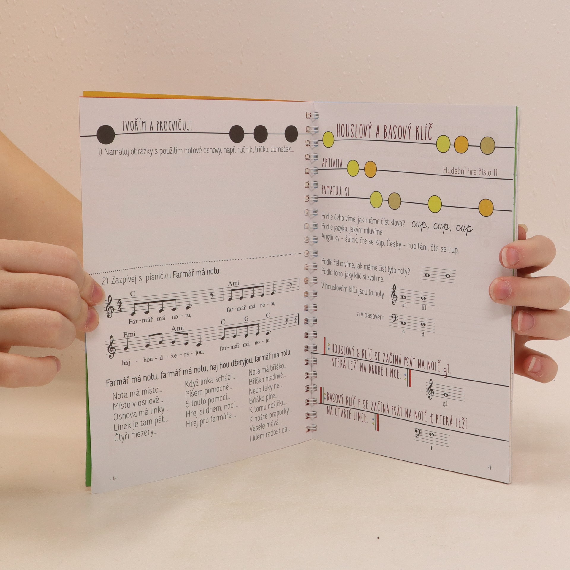 Receptář nápadů pro hudební nauku : žákovský sešit 1. ročník : včetně ...