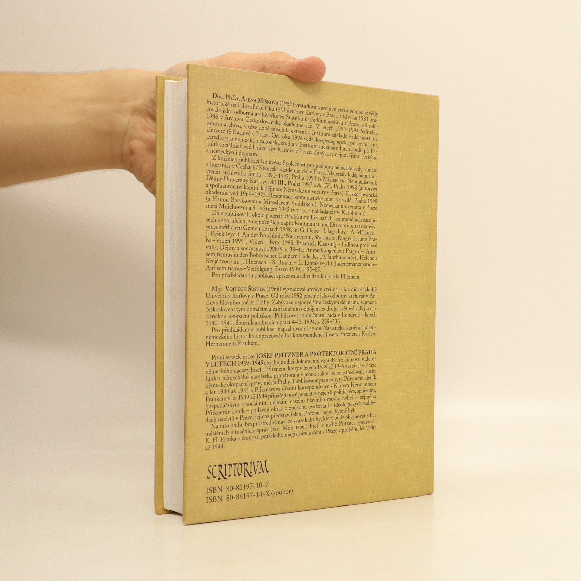 Josef Pfitzner a protektorátní Praha v letech 1939-1945. Svazek 1 ...