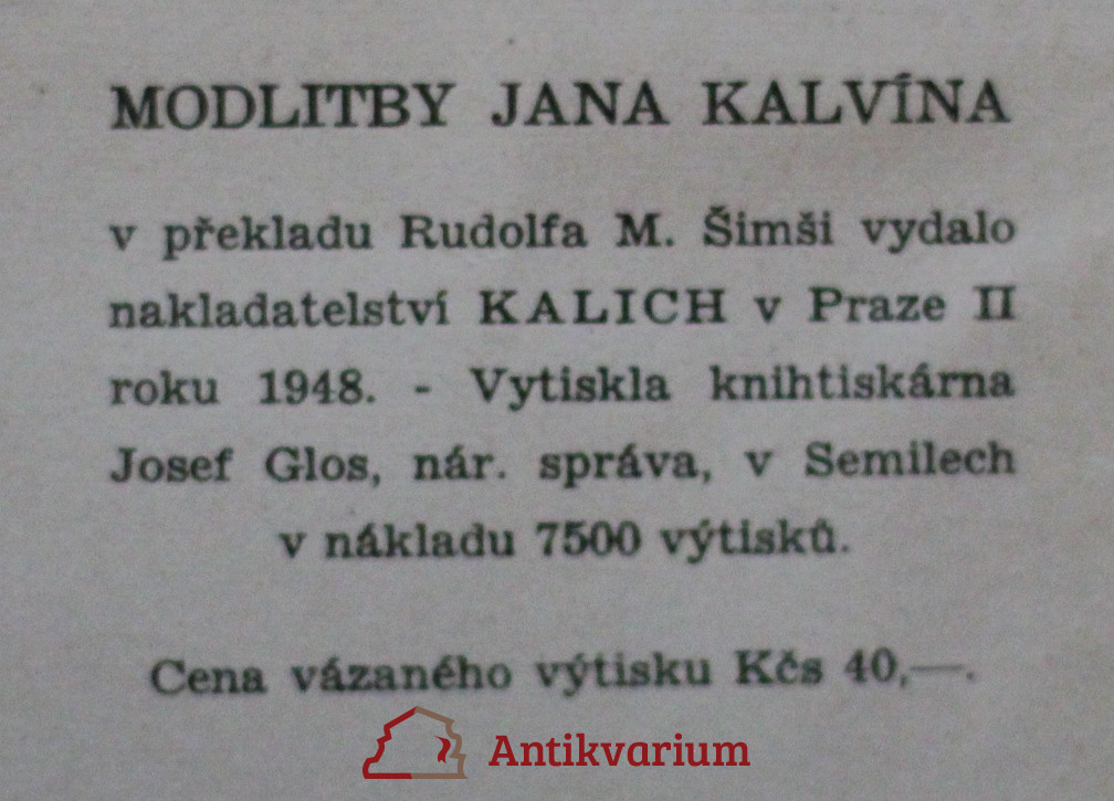 Modlitby Jana Kalvína - Kalvín, Jan - knihobot.cz