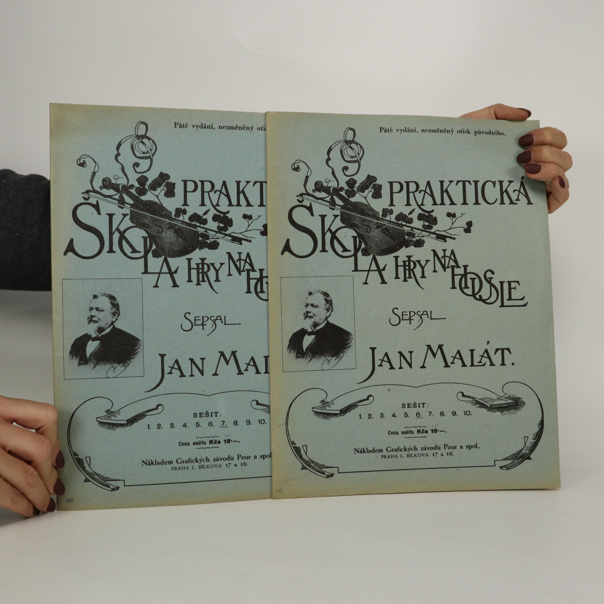 5x Praktická škola hry na housle - Malát, Jan - knihobot.cz